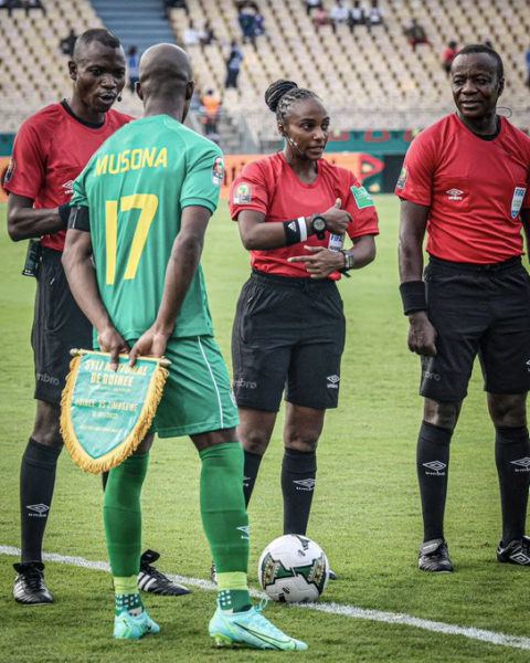 Rhadia Mukansanga makes history as first woman referee to officiate at ...