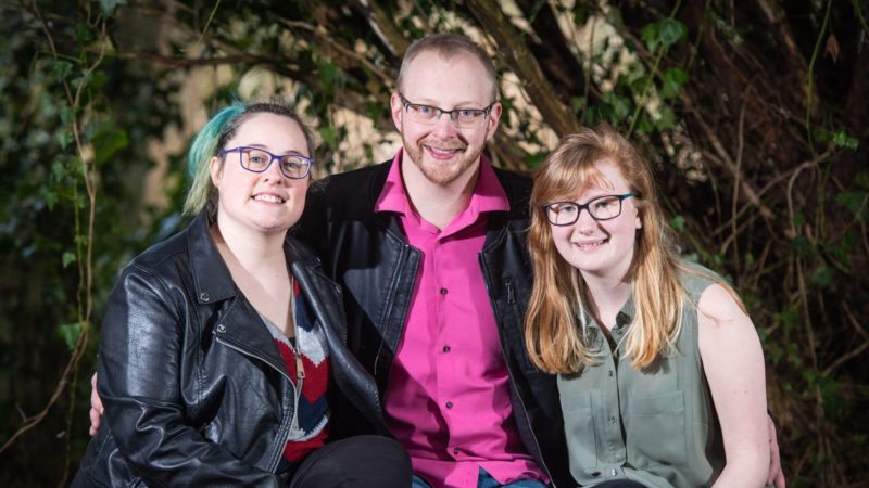 Married couple welcome third partner into their home after wife fell in ...