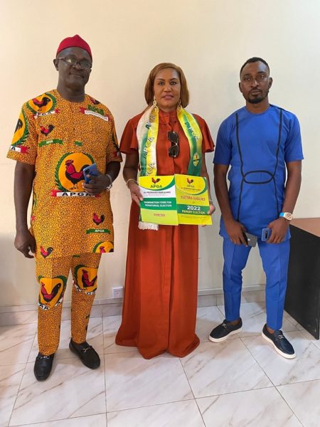 Ebele Obiano picks nomination form for Anambra North Senatorial ...