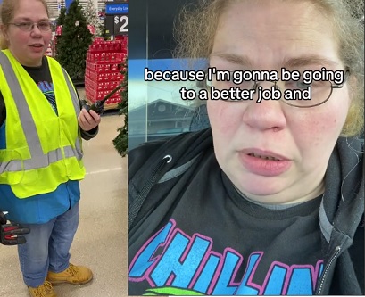Walmart staff, Gail Lewis, warm hearts as she signs out after 10 years ...