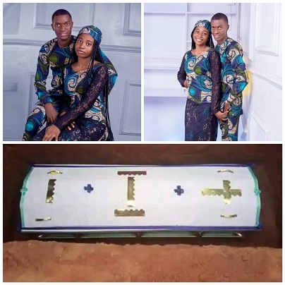 Nigerian lady mourns her fiancé who died 3 days to their wedding ...