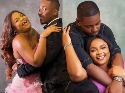 Actor Timini Egbuson and colleague Bimbo Ademoye in romantic photos ...