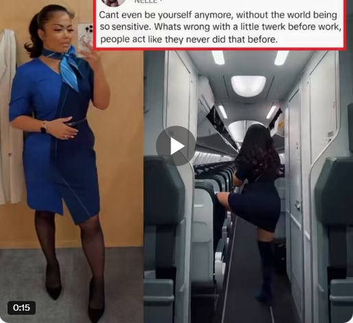 Flight attendant gets fired for posting a twerking video on TikTok while on the job (video ...