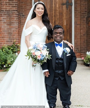 People think our pictures are AI – Woman who married four-foot man ...