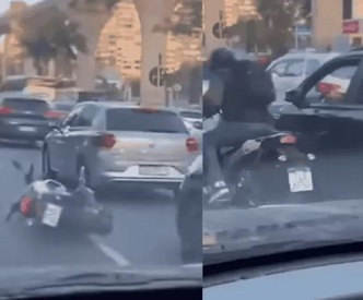 Moment motorist shot traffic robber in Brazil (Video) - MicroSecondNews